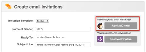 How To Set Up The Mailchimp Integration Eventbrite Help Center