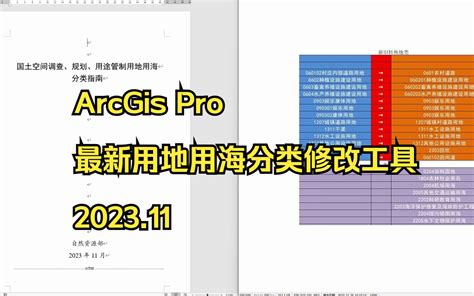 最新用地用海分类 修改工具 Arcgispro 野规划生 野规划生 哔哩哔哩视频