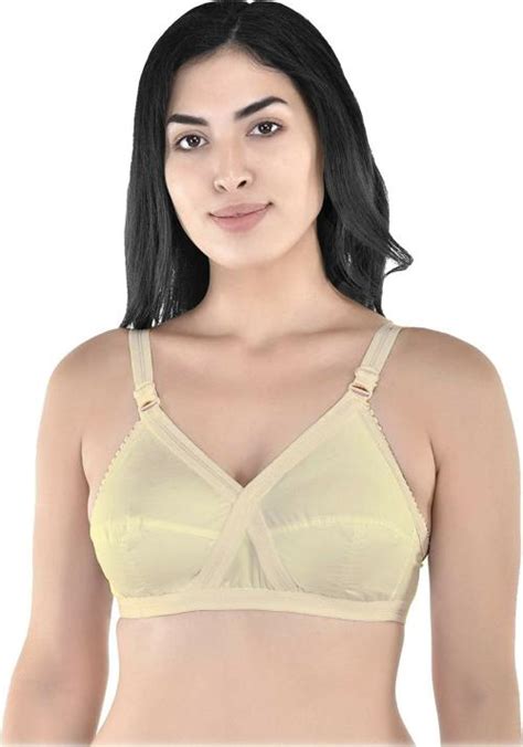 Buy Zivosis Women Beige Cotton Blend Full Coverage Non Padded Bra 42b Online At Best Prices In