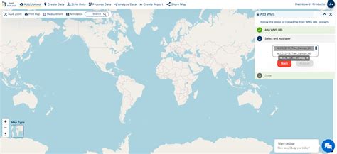 Add Wms Two Step Online View Of Wms Layer On A Map