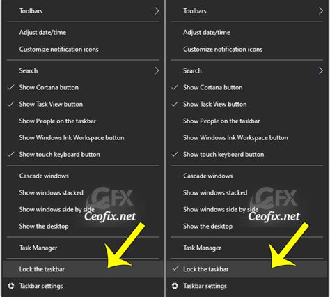 4 Ways To Lock The Taskbar