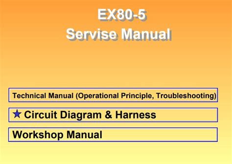 Hitachi Ex80 5 Excavator Full Set Of Manuals