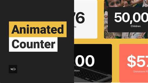 Animated Counter Widget Tutorial By Without Code Youtube