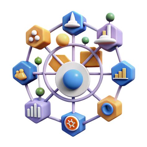Integrated Data System Visualizing Interconnected Business Metrics 56547755 Png