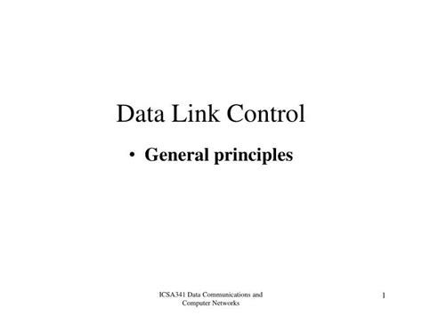 PPT Data Link Control PowerPoint Presentation Free Download ID 3609664
