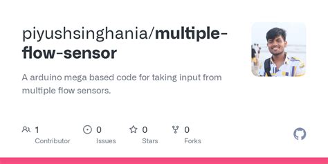 Github Piyushsinghania Multiple Flow Sensor A Arduino Mega Based Code For Taking Input From