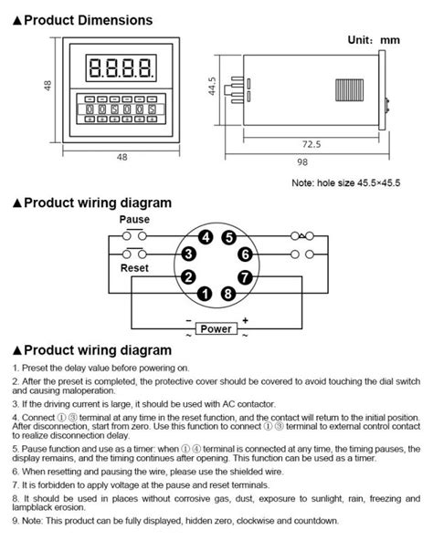DH48S 2Z Digital Display Time Delay SPDT Timer Relay Cycle Control Device With Socket Base