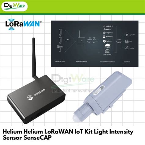 Helium Lorawan Iot Kit Light Intensity Sensor Sensecap Digiware Store