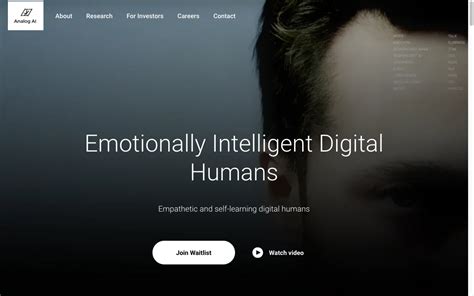 Analog Ai Revolutionizing Digital Humans With Emotional Intelligence