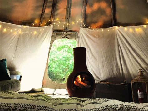 Magical Teepee Fire In The Magical Teepee Experience A Unique