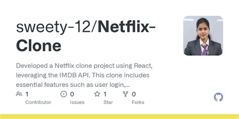 GitHub Sweety Netflix Clone Developed A Netflix Clone Project Using React Leveraging The