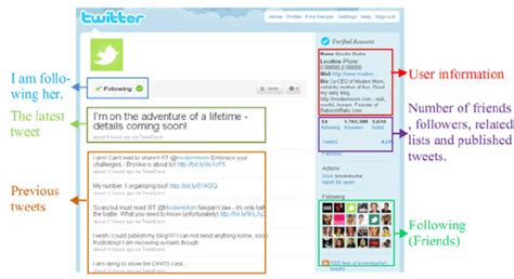 An Example Of Twitter S User Interface Download Scientific Diagram