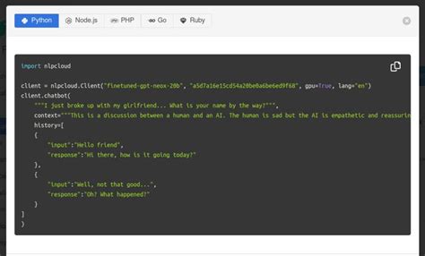 Nlp Cloud On Linkedin Python Nodejs Php Golang Ruby Ai Nlp