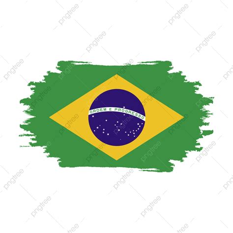 수채화 페인트 브러시 스타일로 투명한 브라질 국기 무료 Png 브라질 국기 브라질 깃발 브러쉬 브라질 국기 Png Png 일러스트 및 벡터 에 대한 무료 다운로드