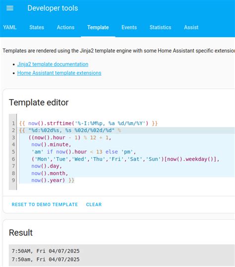 Formatting The Time And Date Integration Frontend Home Assistant
