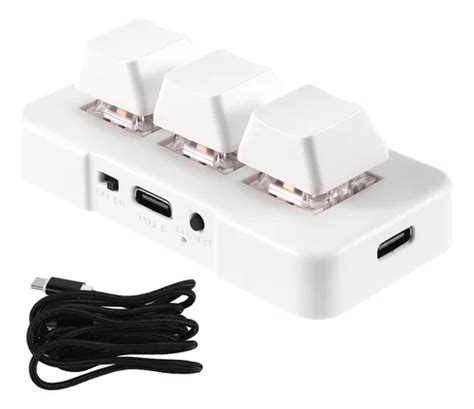 Teclado Macro Programável Mk321u Teclado Mecânico De 3 Modos Parcelamento Sem Juros