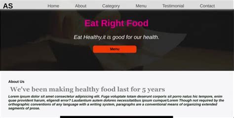Sriya Maisara On Linkedin Frontenddeveloper Restaurant Html Css