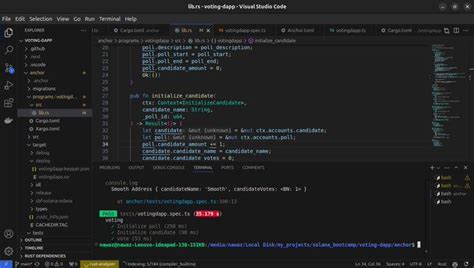 Blockchain Rustlang Anchor Solana Web3 Votingdapp Crypto