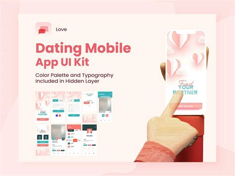 Dating App UI Kit For Responsive Mobile Application Or Website With Multiple GUI Including Login