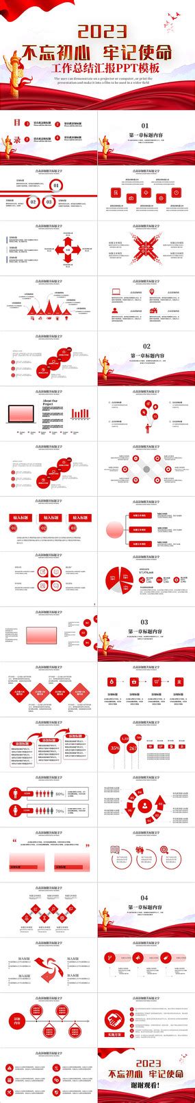 2023年党建工作总结以及明年工作计划图片 PPT 编号12819257 红动中国