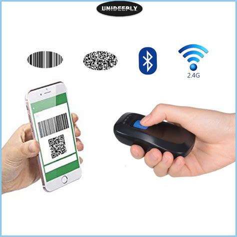 UNIDEEPLY Bluetooth 2 4G Wireless Barcode Scanner Laser 2D 1D Optional Lazada PH