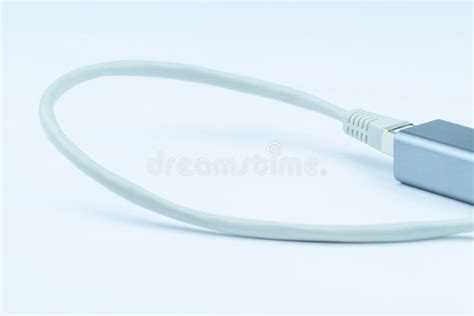 Ethernet RJ LAN To USB Network Adapter For Tv Or Computer And Network Stock Image Image Of
