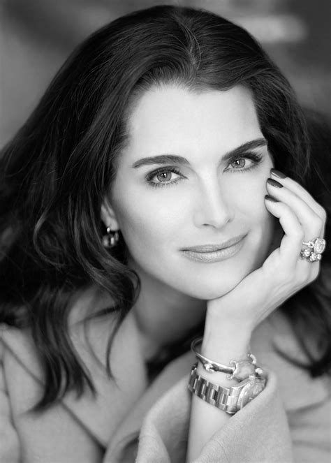 Download Brooke Shields Black And White Wallpaper