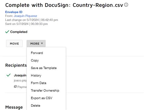 Saving And Printing The Email Message Sent To Signers Community