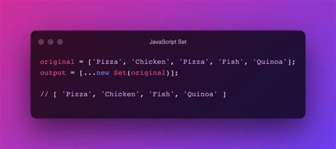 Chris Bongers On Linkedin Javascript Set Is One Of The Best Additions