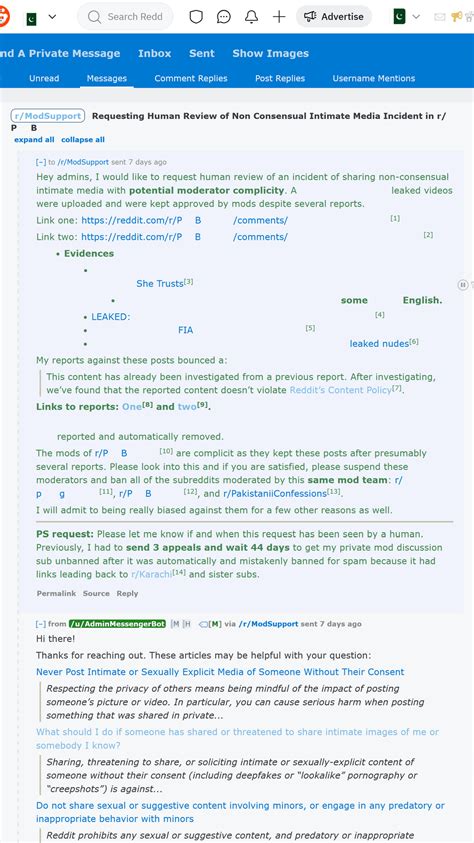 A Case Of Non Consensual Intimate Media Against The Moderators Of The Local Confessions Sub