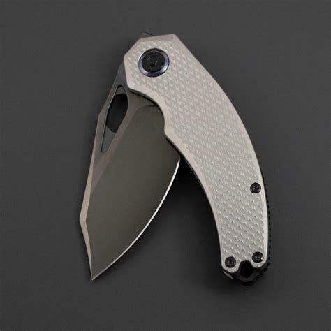 New Kunwu Knives Padre Reverse Tux Vanax Polished Dlc Diamond Textured Ti 4701717063