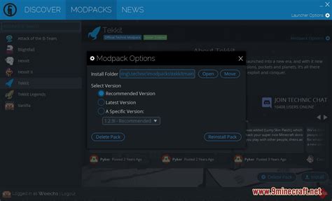 technic launcher 1 19 2 1 18 2 easy modpacks install mc mod