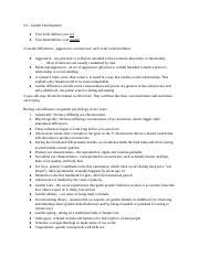 Gender Development And Human Sexuality Course Hero