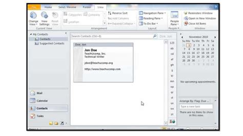 Outlook 10 Contacts Teachucomp Inc