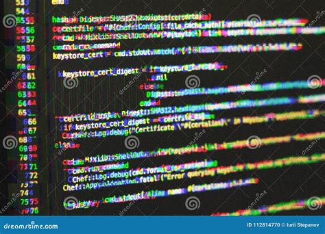 Glitch Effect On The Screen Interference On The Monitor Cyberpunk