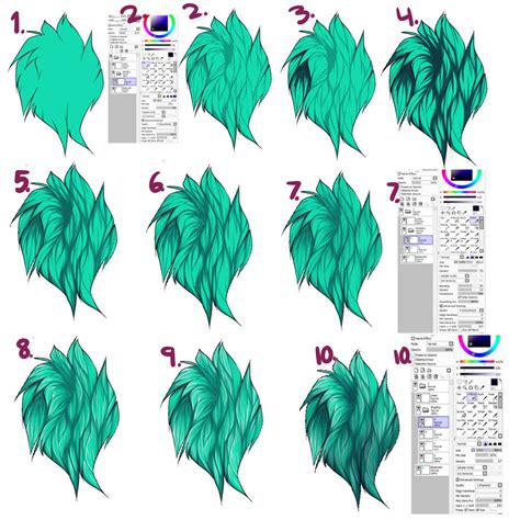 Paint Tool Sai Fur Tutorial Info In Description By Dr00lz On Deviantart
