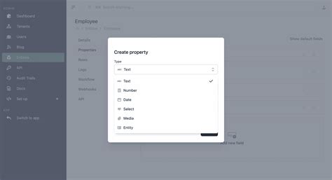 entity builder docs saasrock