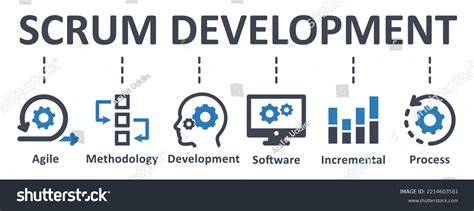 Scrum Development Icon Vector Illustration Scrum Stock Vector Royalty Free 2214603581