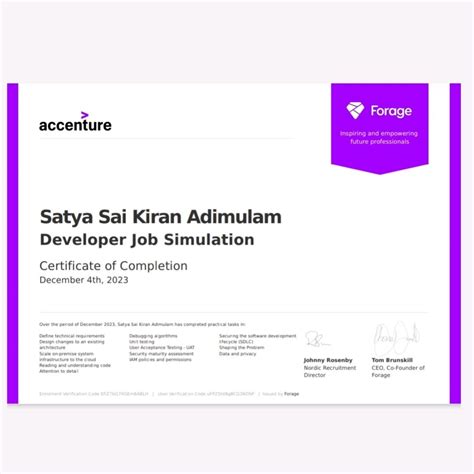 Satya Sai Kiran Adimulam On Linkedin Accenturedeveloperprogram Virtualprogram