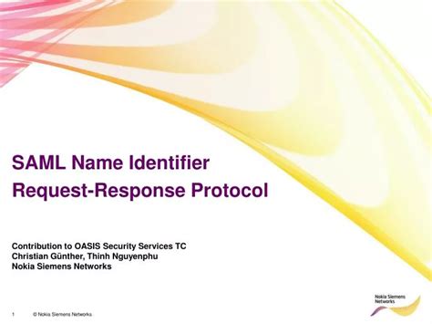 Ppt Saml Name Identifier Request Response Protocol Powerpoint Presentation Id3211498
