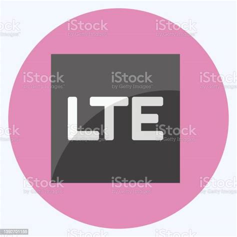 아이콘 Lte 모바일 앱 기호에 적합합니다 플랫 스타일 편집 가능한 간단한 디자인 디자인 템플릿 벡터 간단한 기호 그림 3g에