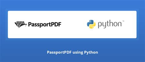 Learn How To Use Passportpdf Rest Api With Python