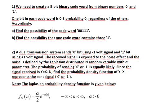 Solved 1 We Need To Create A 5 Bit Binary Code Word From Chegg Com