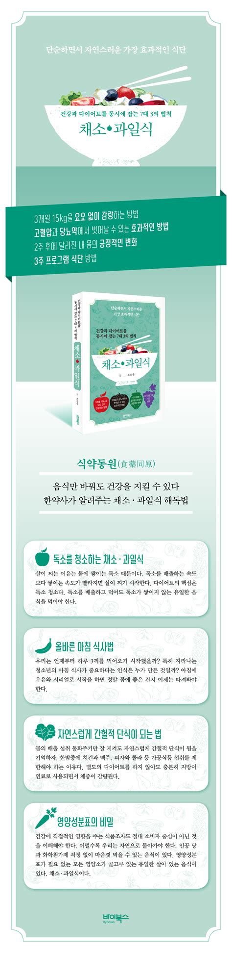 전자책 건강과 다이어트를 동시에 잡는 채소·과일식 예스24