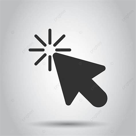 Flat Style Arrow Cursor Icon On White Backgroundbusiness Concept Vector
