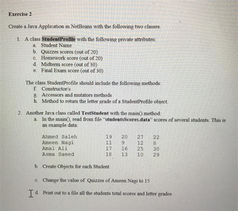 Solved Exercise 2 Create A Java Application In Netbeans With