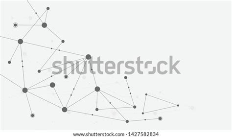 Abstract Geometric Connect Lines Dotssimple Technology Stock Vector Royalty Free 1427582834