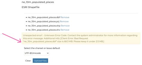 Upload Size Limits — Geonode Master Documentation
