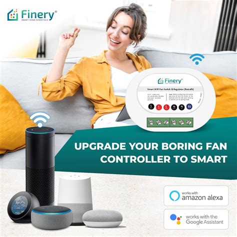 Smart WiFi Fan Switch With Speed Controller Retrofit Finery Smart Home Essentials Home