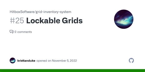 Lockable Grids · Issue 25 · Hitboxsoftwaregrid Inventory System · Github